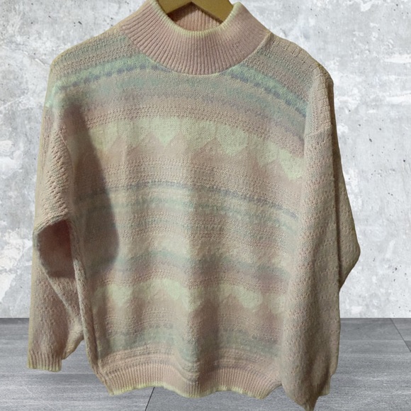 Spunkey | Sweaters | Spunky Turtleneck Sweater With Multi Colored ...